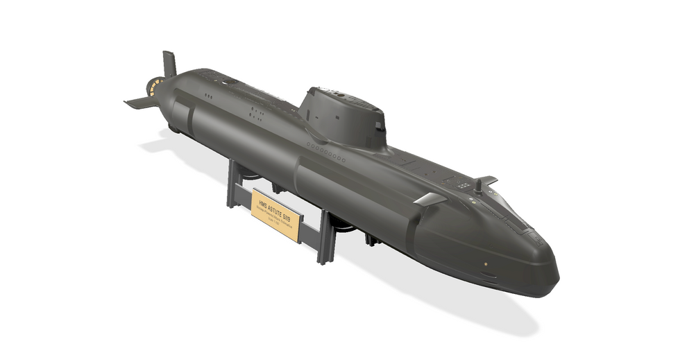 HMS Astute S119 - Submarine self assembly model kit scale 1:150 646 mm ...