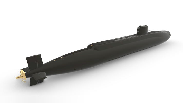 HMS Resolution S22 - Submarine self assembly model kit scale 1:150 866 ...