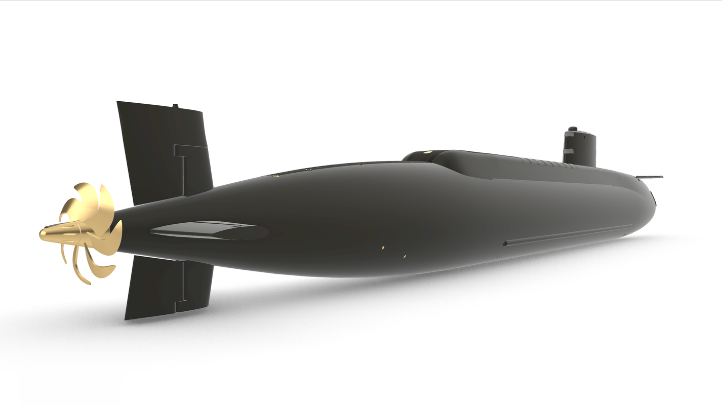 HMS Repulse S23 - Submarine self assembly model kit scale 1:150 866mm ...