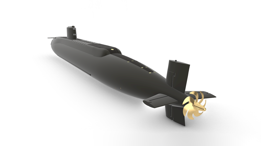 HMS Resolution S22 - Submarine self assembly model kit scale 1:150 866 ...