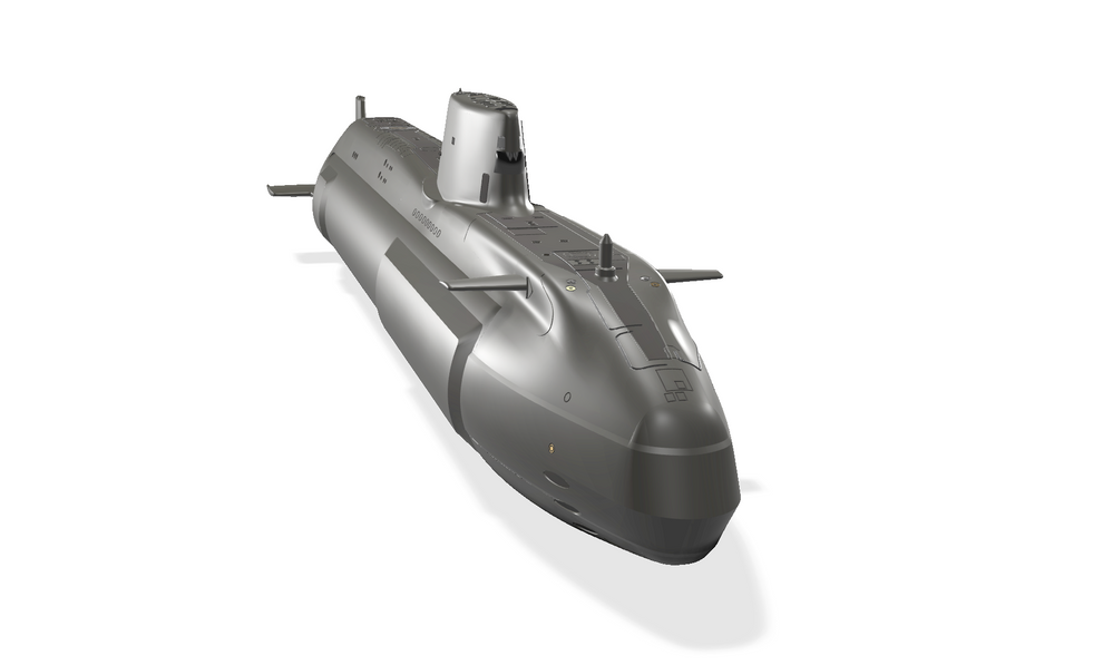 HMS Artful S121 - Submarine self assembly model kit scale 1:150 646 mm ...